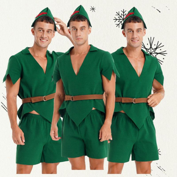 Mens Elf Role Play Costume Halloween Carnival Theme Party Outfit | Wish