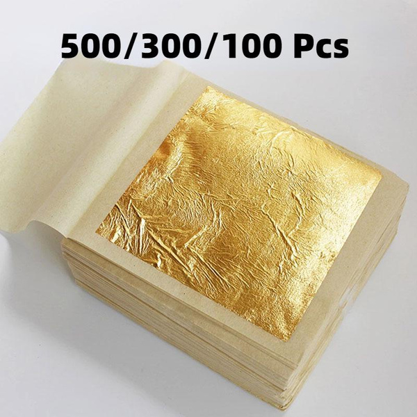 500/300/100 Pieces K Pure Authentic Gold Foil Piece Gold Used for Art ...