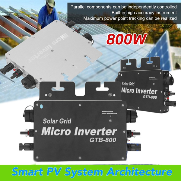 800W Solar Micro Inverter IP65 Waterproof Grid Tie Inverter DC TO AC ...