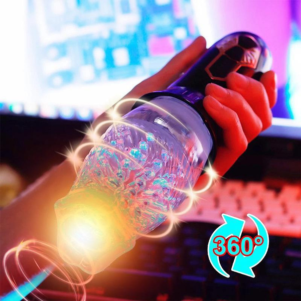 360° Fully Automatic Piston Rotary Sucker Male Oral Sex Masturbator Cup