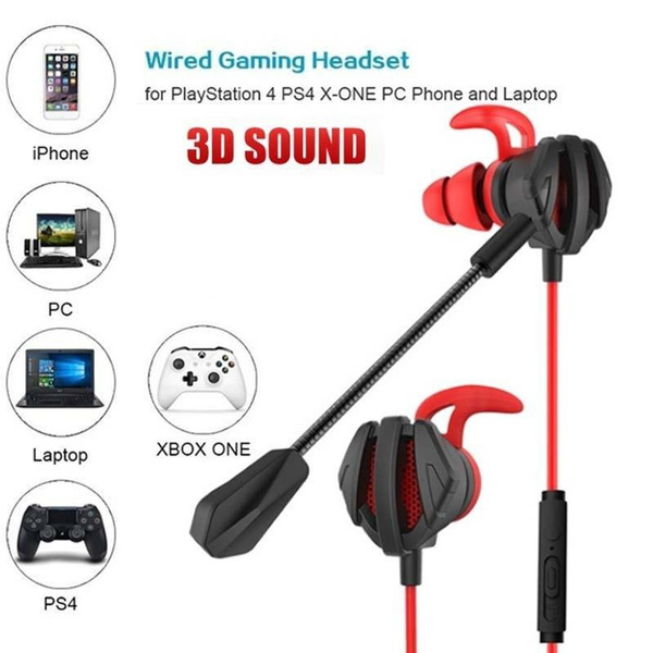 Universal Noise Cancelling Gaming Earphone Headset Deep Bass Stereo ...