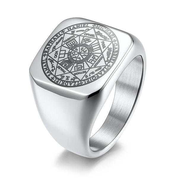 The Seals of The Seven Archangels Protection Amulet Ring Seal Solomon ...