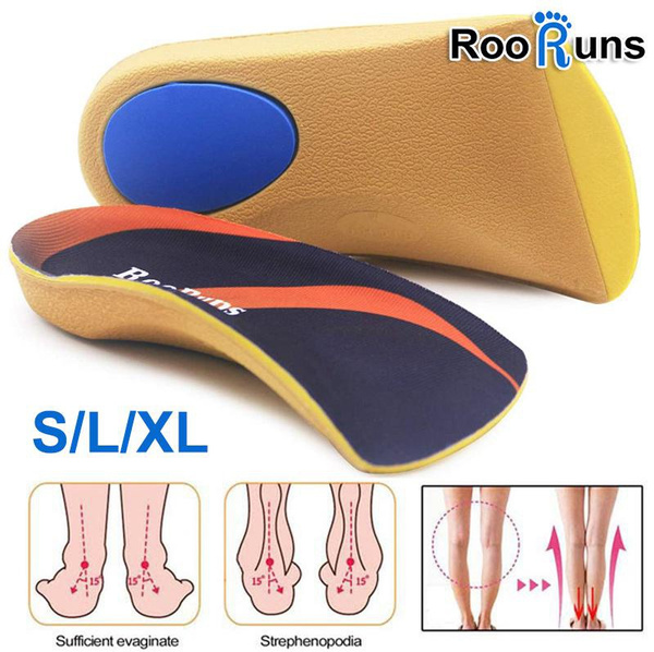 Unisex 3/4 Orthotic Shoe Inserts for Over-Pronation, Plantar Fasciitis ...