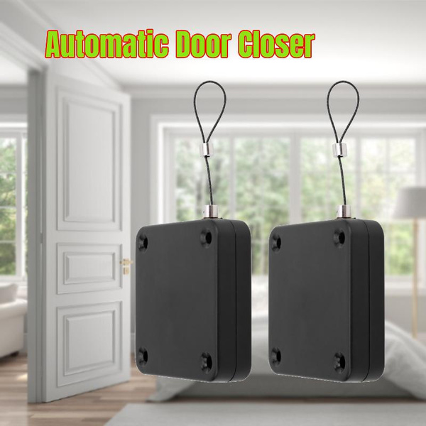 2Pcs Automatic Door Closer Sensor, Sliding Door Closer, Punch Door ...