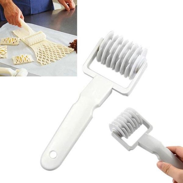 New Baking Pie Pizza Bread Pastry Tool Lattice Roller Cutter Rolling ...