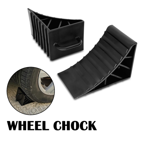 Yiyasu Store Pair Pack Wheel Chock Skid Resist Plastic High Strength ...
