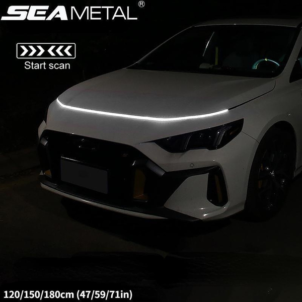 SEAMETAL LED Car Hood Light Strip Auto Engine Hood Scan Starting Guide ... SEAMETAL LED Car Hood Light Strip Auto Engine Hood Scan Starting Guide ...