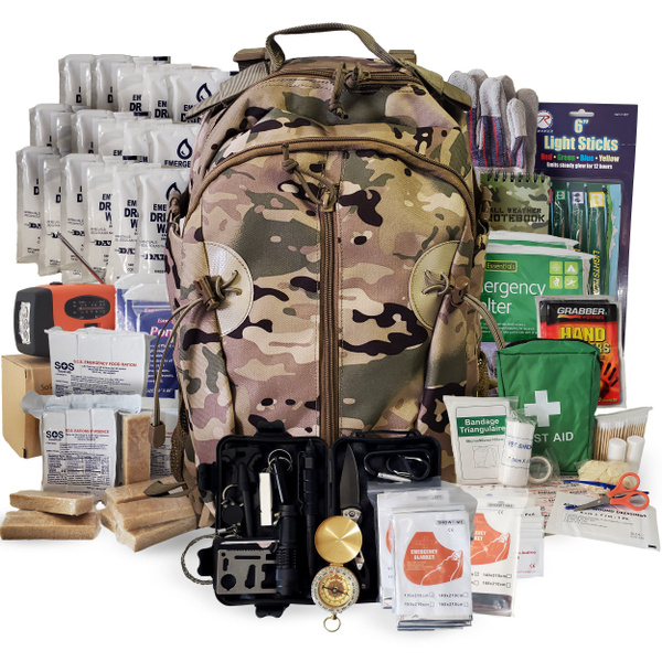3 Person Emergency Kit / Survival Backpack for 72 Hours for Natural ...