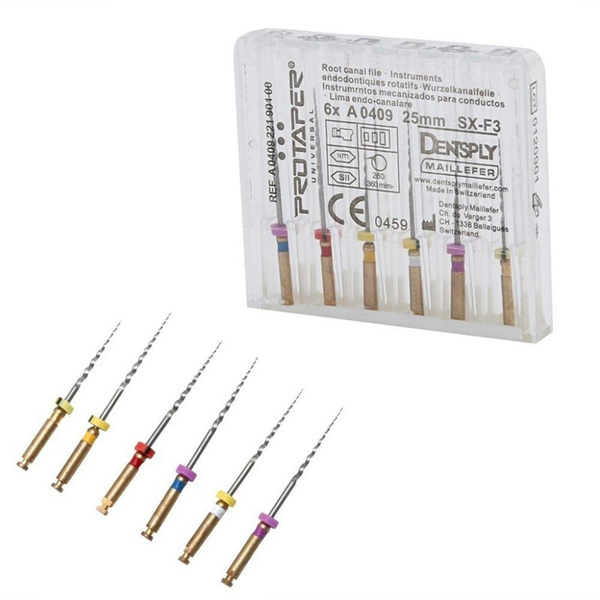NEW Packet ProTaper Files Niti SX-F3 25MM Dental Dentsply Rotary ...