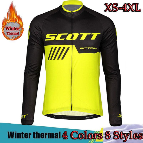 Winter Fashion New Pro Team Cycling Jersey Fleece MTB Uniform Bike ...