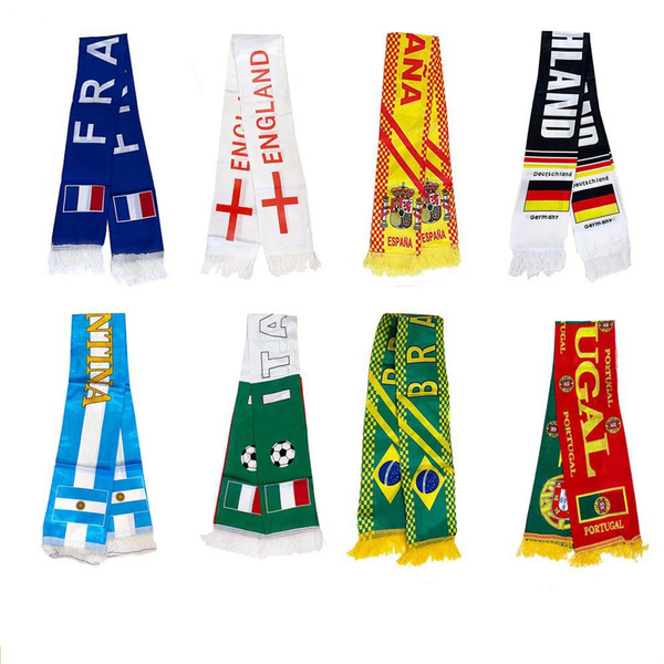Scarf for fans of the top 32 national teams in the 2022 Qatar World Cup ...