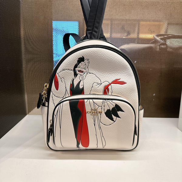 Coach CC158 Disney X Coach Mini Court Backpack In Gold/Chalk Multi | Wish