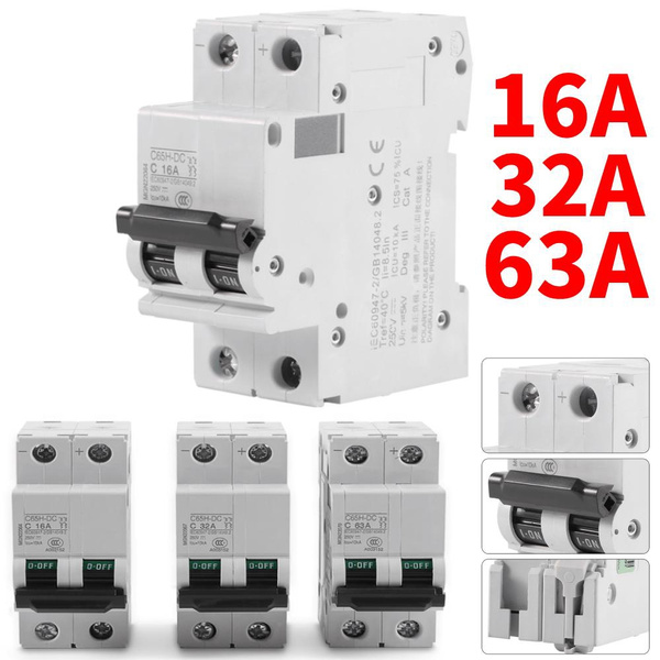 Dc Breaker 1pc 250v Dc 2p Low Voltage Miniature Circuit Breaker Solar
