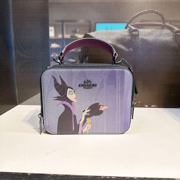 Coach CC376 Disney X Coach Box Crossbody In Gunmetal/BLACK MULTI | Wish