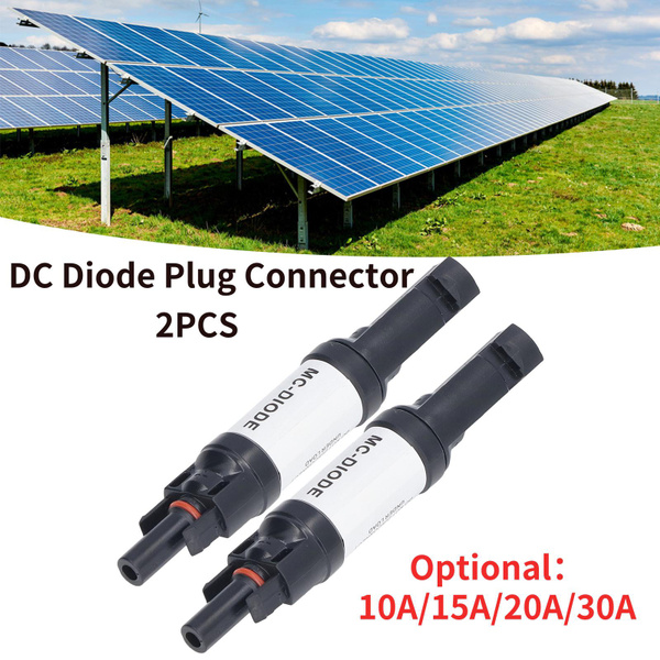 New Selling 10A 15A 20A 30A DC Diode Solar Plug Connector For PV System Solar Panel Parallel ...