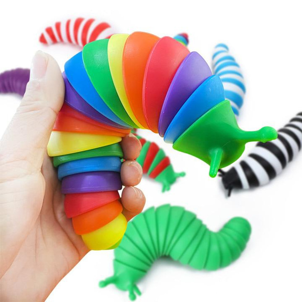 2022 Toy Fat Brain Slug Articulated Flexible 3D Slug Fidget Toy All ...