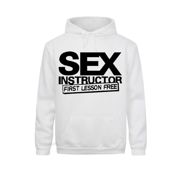 Sex Instructor Blue Harajuku Hoodies Japanese Oversize Sportswear 7386