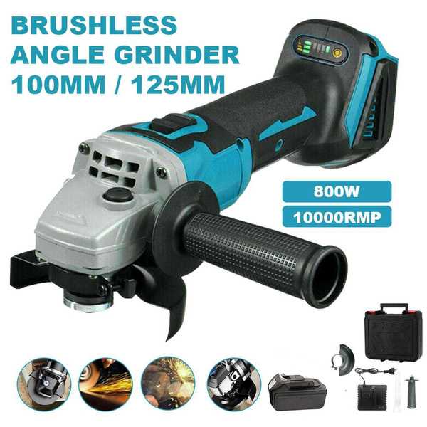 [ 1 Batteries ] 100MM/125MM Cordless Angle Grinder 18V Lithium-Ion Grinding Machine Cutting ...