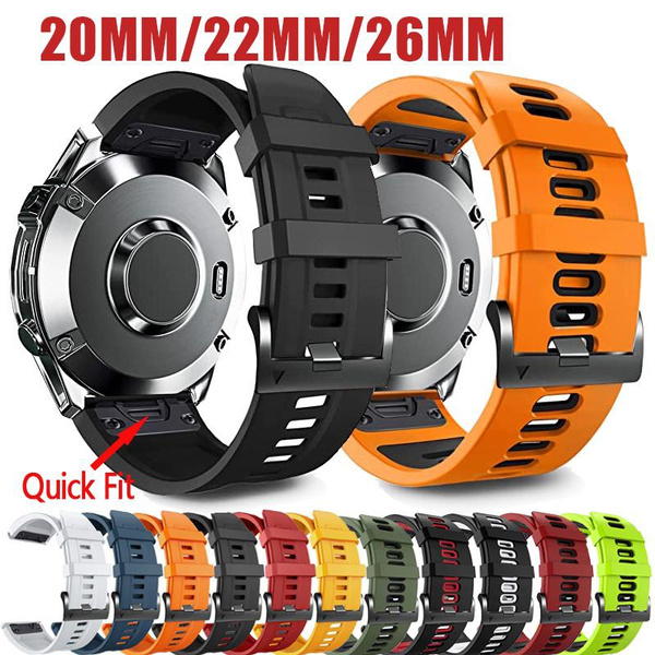 2023-2024 New Sport Soft Silicone Quick Fit Watch Band For Garmin ...