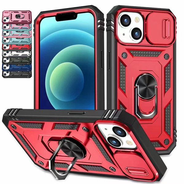 Heavy Duty Camera Armor Cover Build In 360° Case for IPhone 14 13 12 11 ...