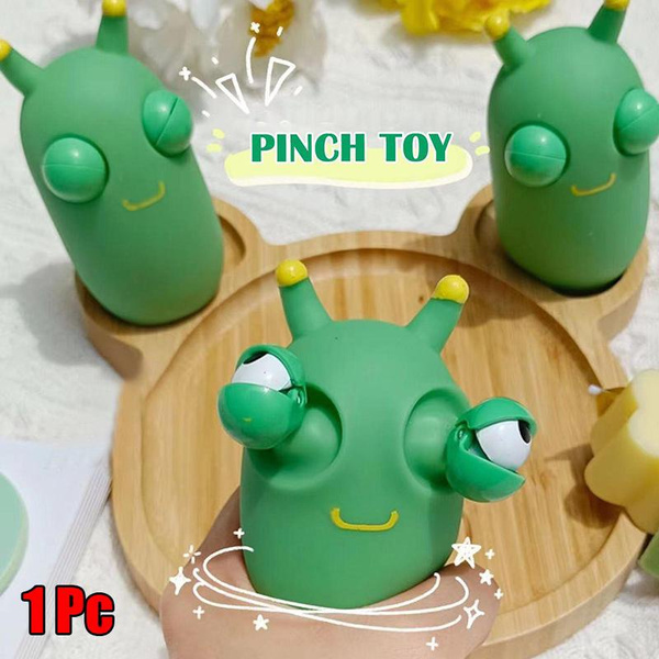 1Pc Funny Grass Worm Pinch Toy, New Portable Squeeze Fidget Sensory ...
