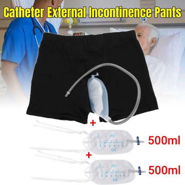 Reusable Male Urinal Leg Bag Silicone Urine Funnel Pee Holder Collector ...