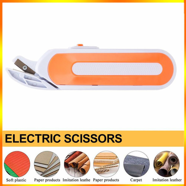 Cordless Electric Scissors, Incisive Metal Blades Dual Power Supply ...