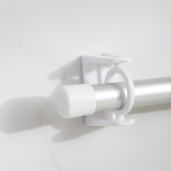 2pcs/pair Hole Free Telescopic Rod Hook Hanging Rod Fixing Support ...