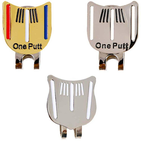 Outdoor Sports Alloy Cap Clip Golf Training Aids Ball Position Mark ...
