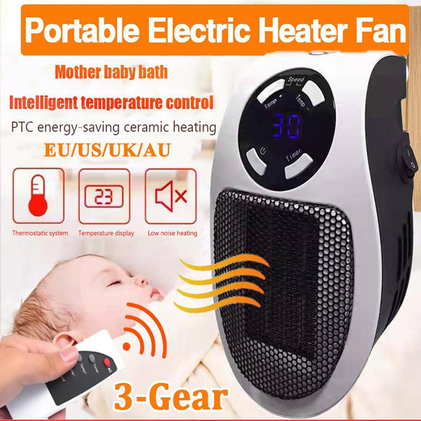 Electric Heater Portable Heater Plug in Wall Room Heating Stove Mini ...