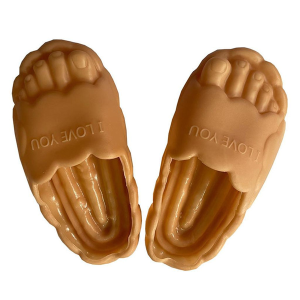 Halloween Costume Accessories Simulation Big-Feet Slippers Funny Bare ...