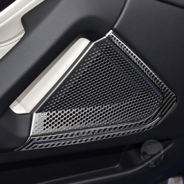 Real Carbon Fiber Car Door Speaker Frame Sticker For BMW Z4 G28 2019 ...