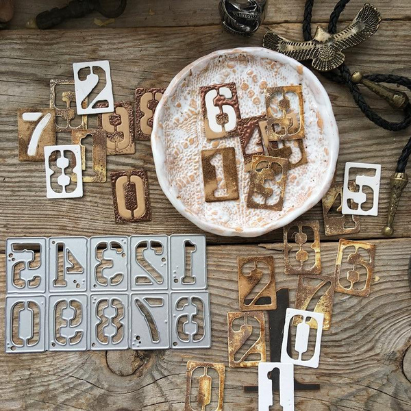 Numbers Craft Metal Cutting Dies Cut Die Mold Digital Decoration ...