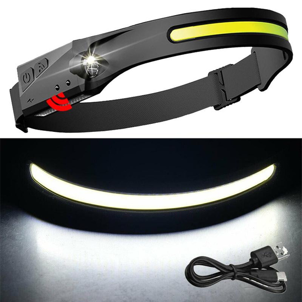 LED Headlamp Rechargeable Flashlight Bright Head Lamp Outdoor ...