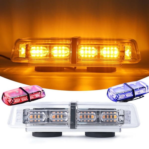 48 LED Roof Top Strobe Lights Emergency Hazard Warning Safety Flashing ...