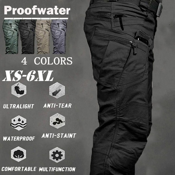 New Men's Casual Waterproof Outdoor Trekking Tactical Trousers SWAT ...