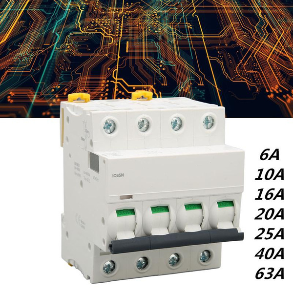 6A/10A/16A/20A/25A/40A/63A Miniature Circuit Breaker PA66 Flame ...