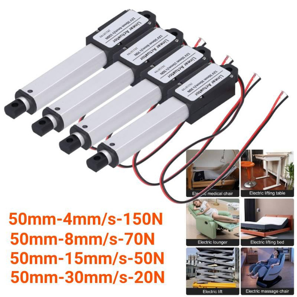 New Arrival!!!Linear Actuator 50mm Stroke DC 12V Low Noise Internal ...