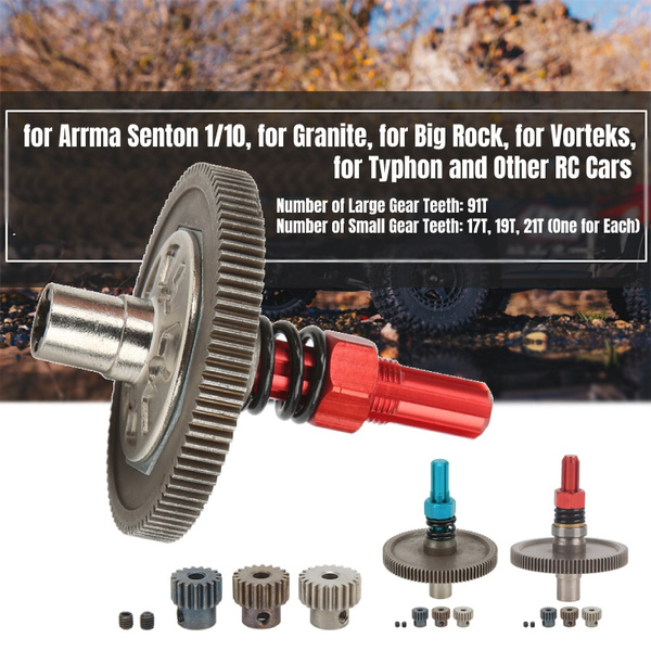 91T Spur Gear Slipper Clutchset Upgrades Part For 1/10 RC Cars, Differential Gear And 21T 19T ...