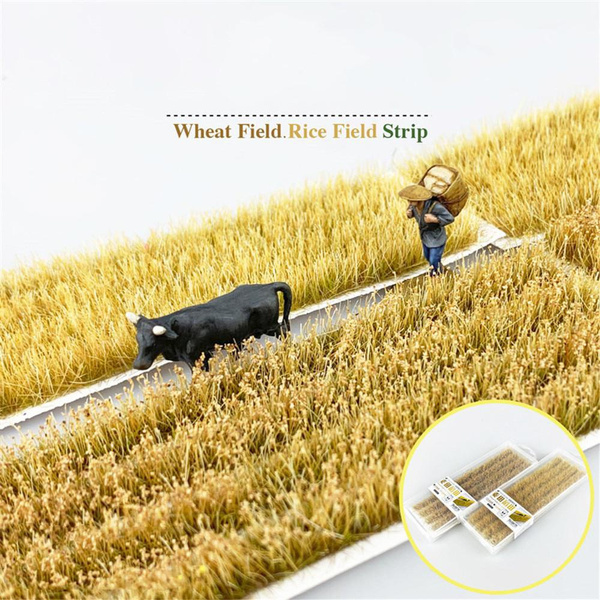 1:87 HO Model Grass Rice Field Wheat Flower Cluster Tufts Model Farm ...