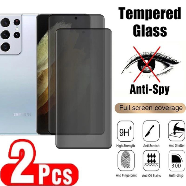 2PCS 3D Privacy Protection Anti Spy Tempered Screen Protector for ...