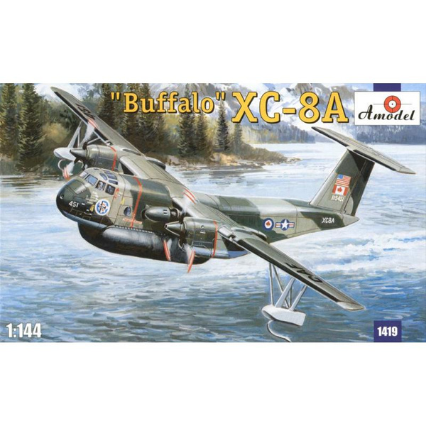 AMODEL 1419 Aircraft Hydroplane XC-8A 'Buffalo' USAF aircraft Scale 1/ ...