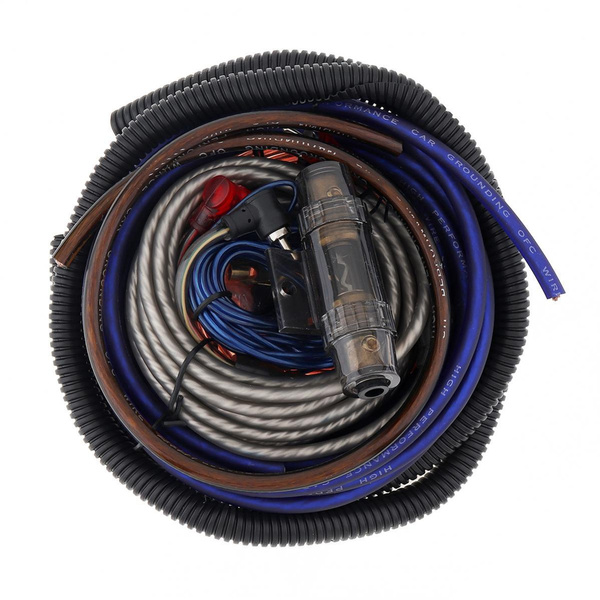 8 Gauge Amplifier Installation Wiring Kits Car Speaker Woofer Cables ...
