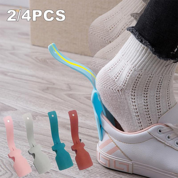 2/4PCS Shoe Horn Lazy Unisex Wear Shoe Horn Helper Easy On/Off Shoe ...