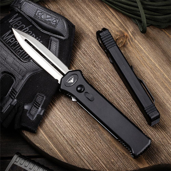 Paragon OTF AUTO Knives By Asheville Steel Para-XD Blood Line Spring ...