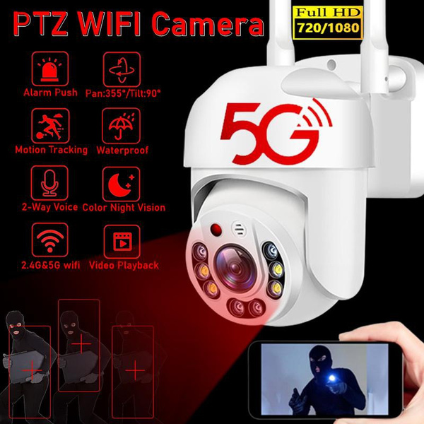 1080P/720P 2.4G&5G WiFi IP Camera Wireless Speed Dome PTZ IP66 ...