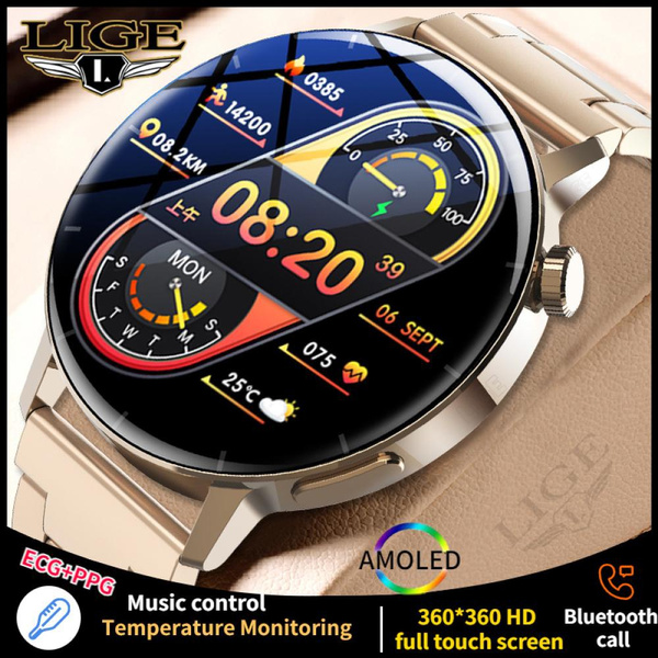LIGE AMOLED 1.32 HD Full Touch Screen Men's Smartwatch Bluetooth Call ... LIGE AMOLED 1.32 HD Full Touch Screen Men's Smartwatch Bluetooth Call ...