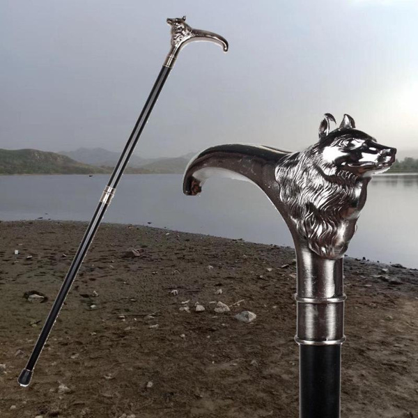 Wolf Head Luxury Walking Stick Canes For Man 2022 Fashion Decorative ...