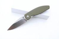TRM Knives Atom Pocket Folding Knife Satin 14C28N Blade Green Micarta ...