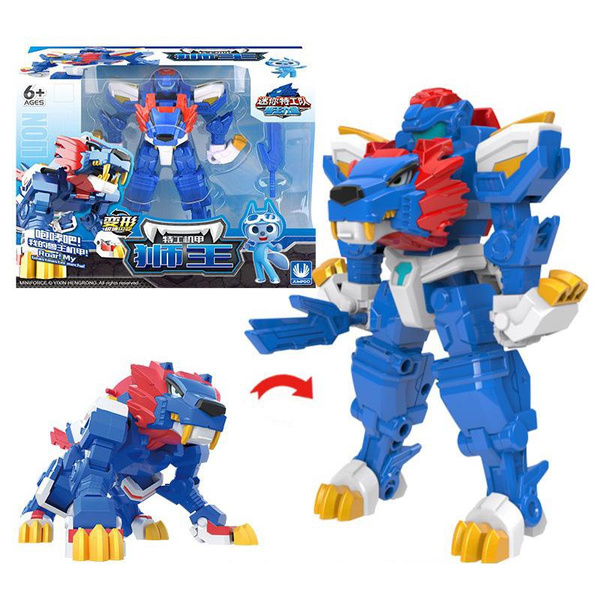Mini Force Beastmaster Mecha Transformation Robot to Lion/Elephant Toys ...
